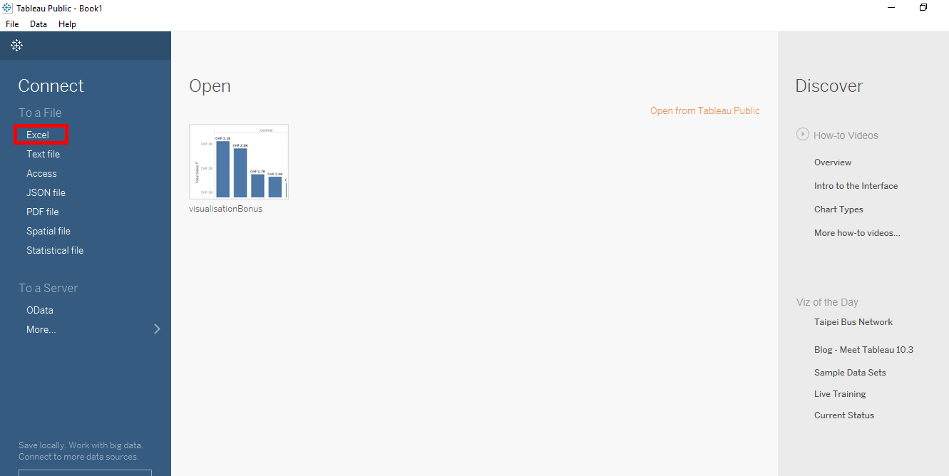 Connect Tableau To An Excel File • Stephane Andre