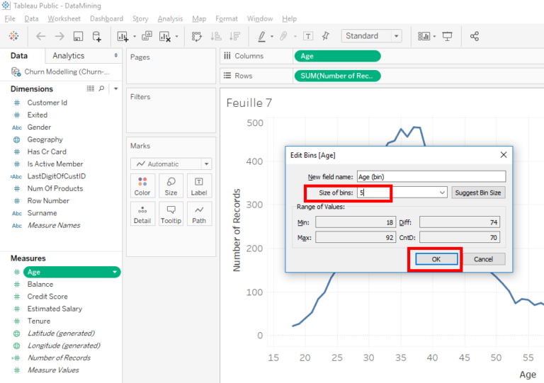 Create Bins and View Distributions • Stephane Andre